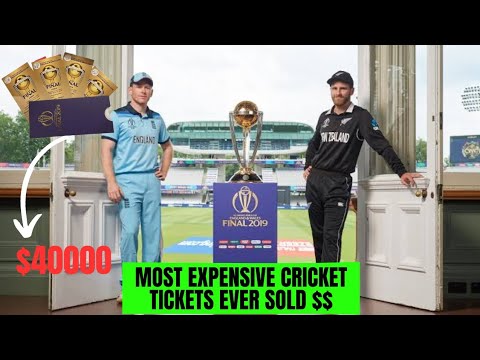 5 Most Expensive Cricket Tickets Ever Sold || Shocking Results!! - YouTube