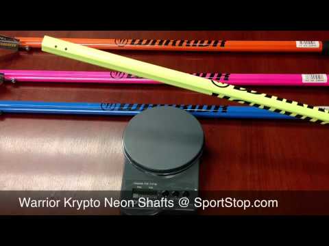Warrior Kryptolyte Neon Colored Lacrosse Shafts - SportStop.com - YouTube
