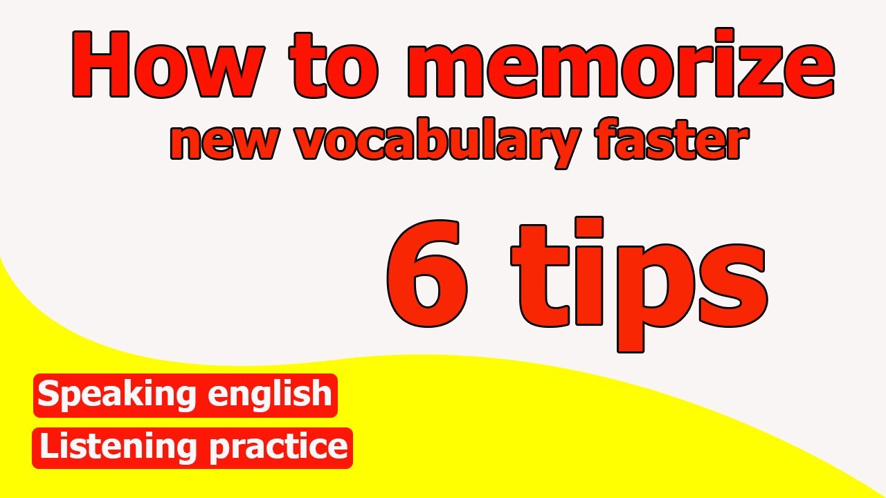 How to memorize English word/How to memorize vocabulary/Memorize new ...