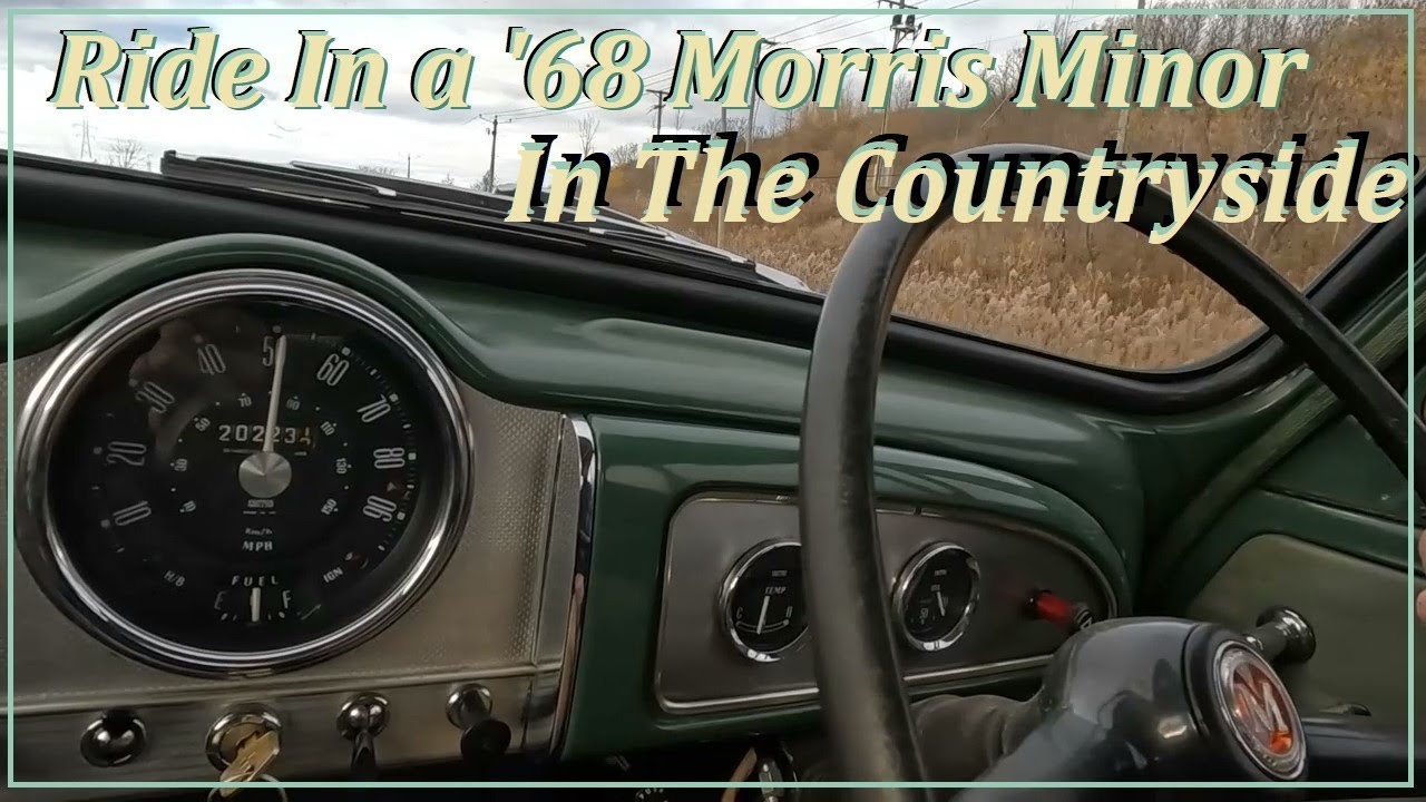 10 26 24 RELAXING RIDE IN A RHD '68 MORRIS MINOR IN THE COUNTRY SOUTH ...