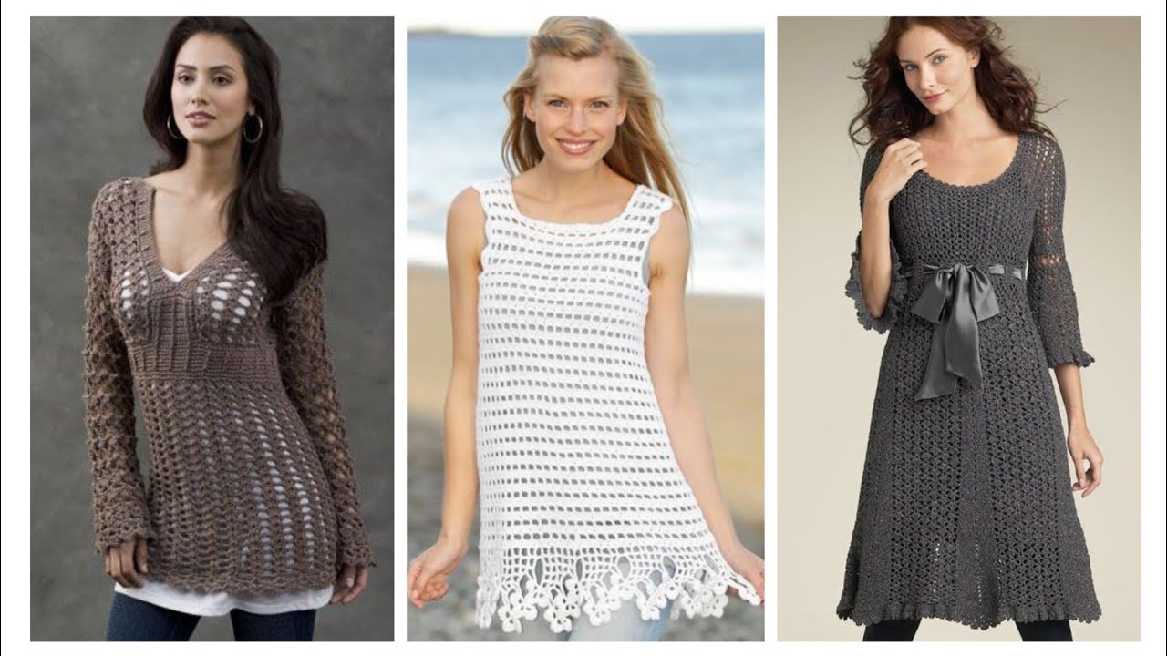 Top Trendy Cotton Crochet Knitting Pattern Of Crop Top Dresses Design ...