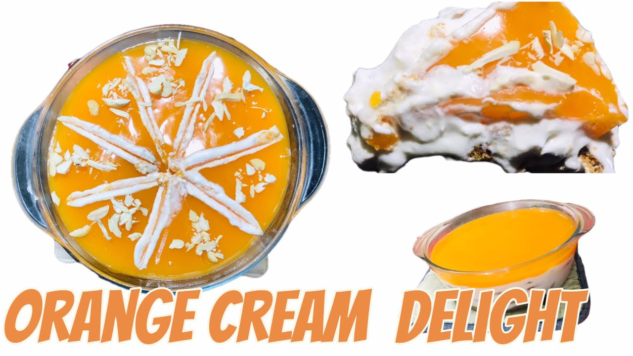 Orange Cream Dessert 🍨 Recipe || Orange jelly Dessert | Special IEid ...