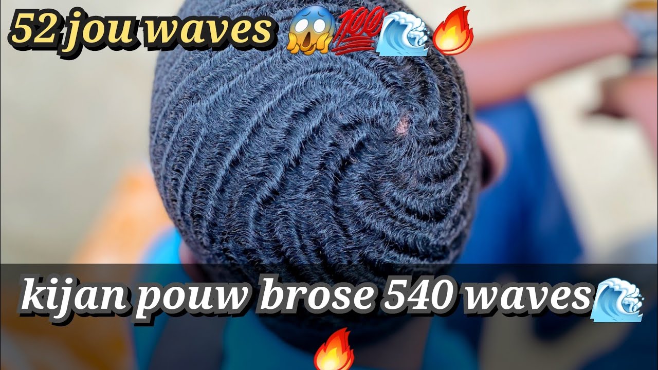 Session brossage 52 jou wave 🔥🌊 Waves check #wave #hair #haiti Like ...