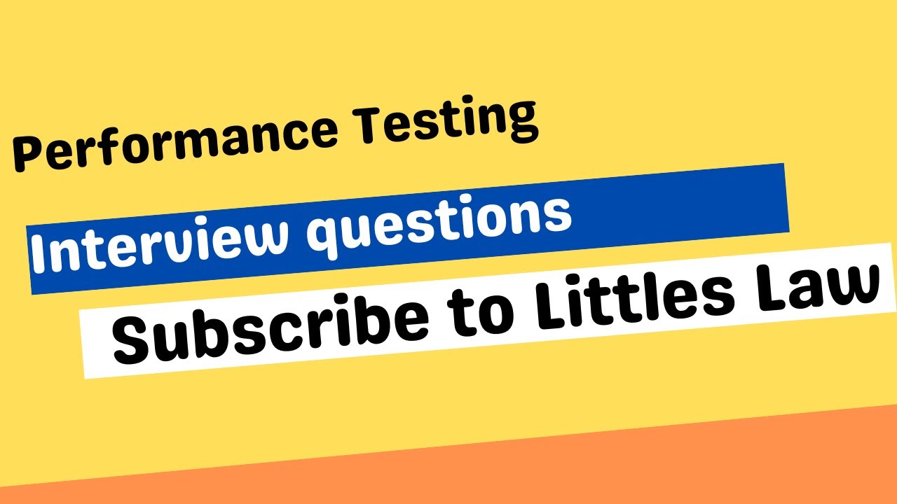 Performance Testing Interview question | Gather NFR for Performance ...