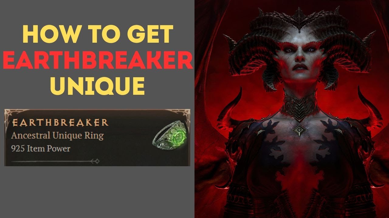 How to Get Earthbreaker Unique in Diablo 4 - YouTube