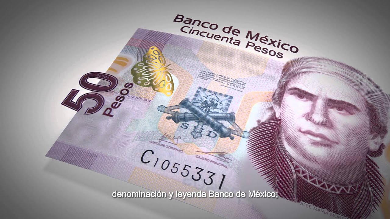 Billete de 50 pesos de la familia F1 - globo - YouTube