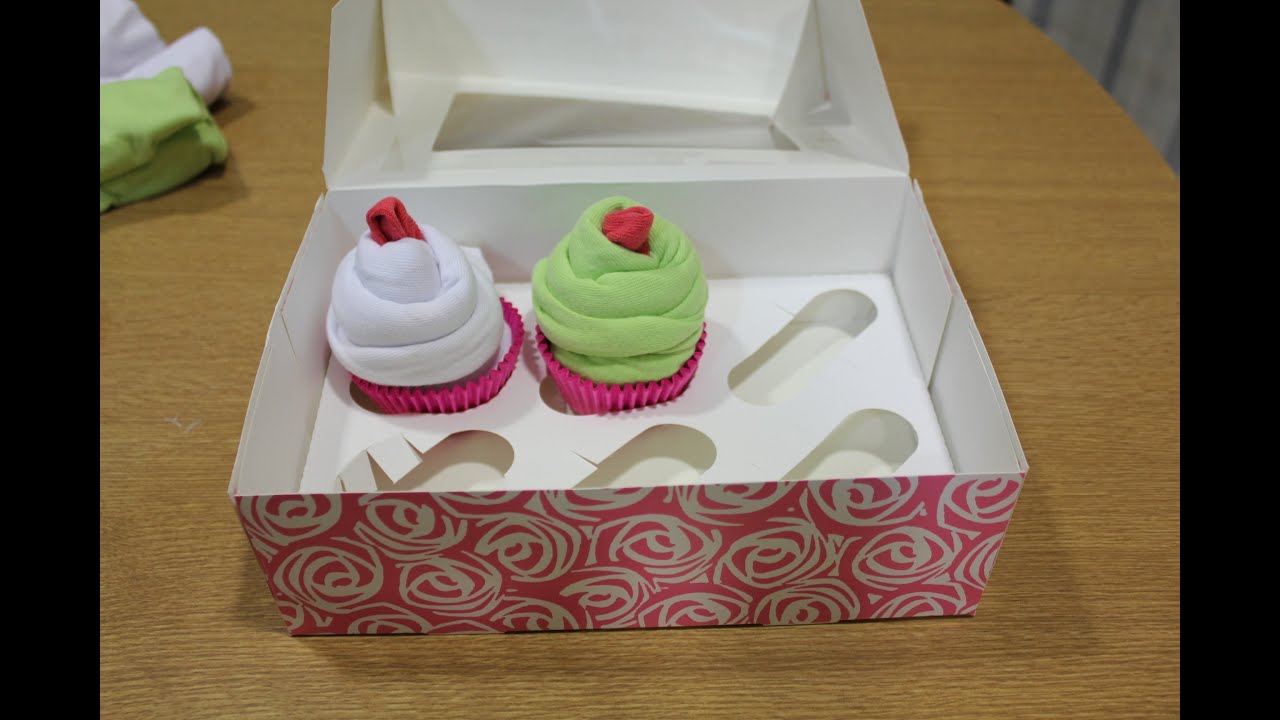 DIY: Cupcakes de body de bebe - YouTube