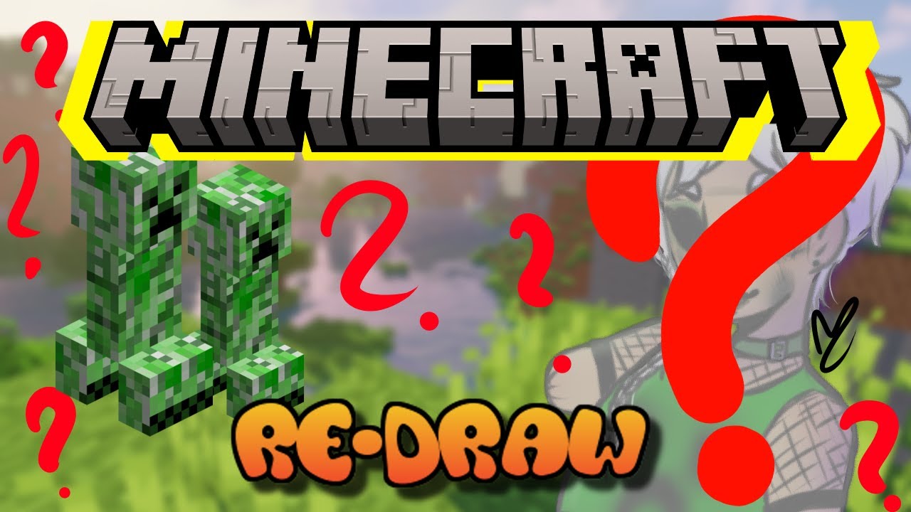 Anime Creeper Girl Minecraft Redesign Speed draw - YouTube