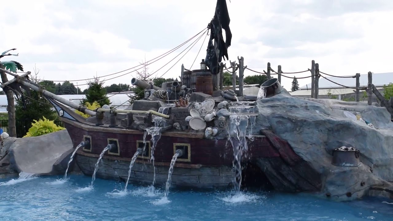 Pirate Pool: Complete Custom Concrete Pirate Ship Waterfall {Legendary ...
