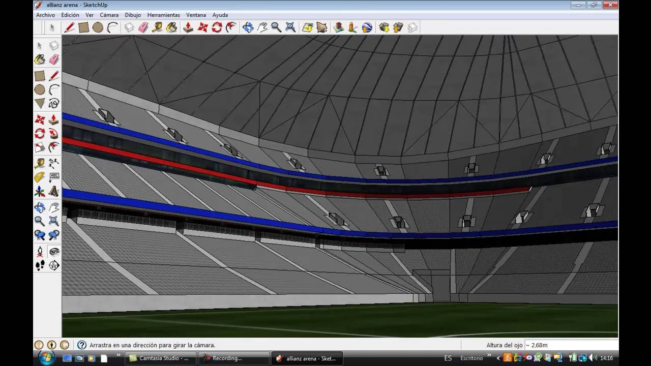 SKETCHUP 8- Allianz Arena - YouTube