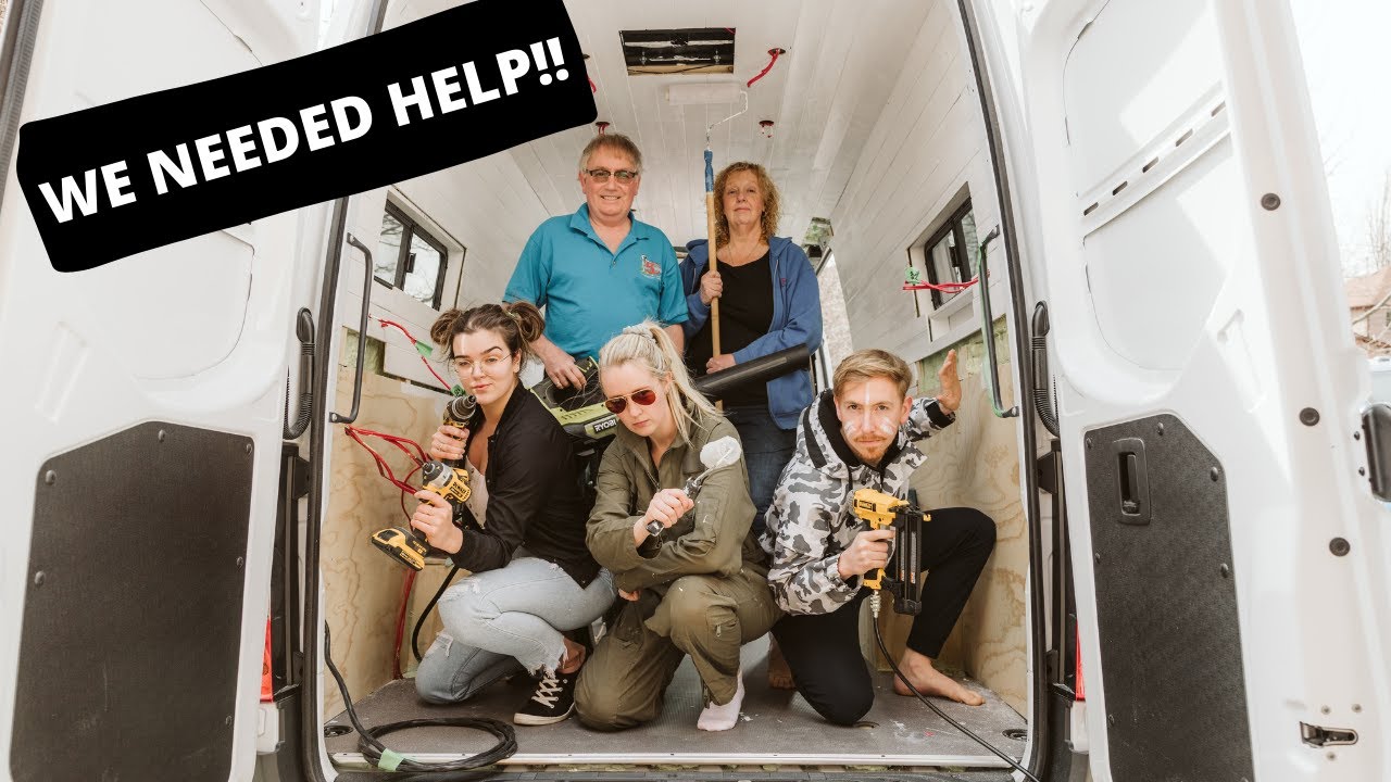 INSTALLING VAN WALLS | Van DIY Walls and Ceilings Installation - YouTube