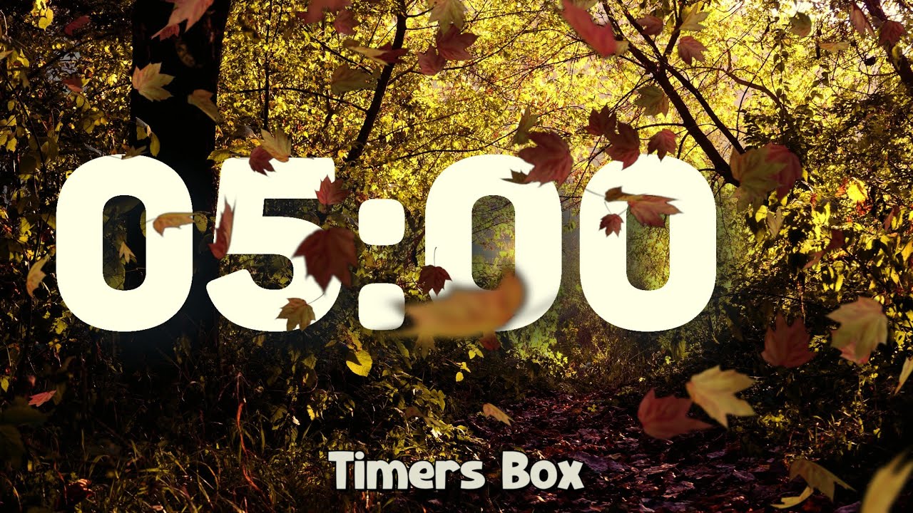 5 Minute Timer of Tranquil Autumn Scenery with Relaxing Music and ...