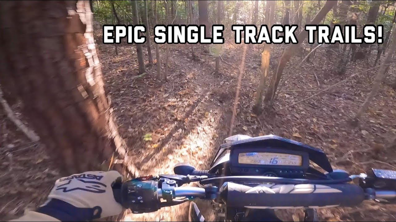 Fast Tight Single Track Trails on Kawasaki KLX300! - YouTube