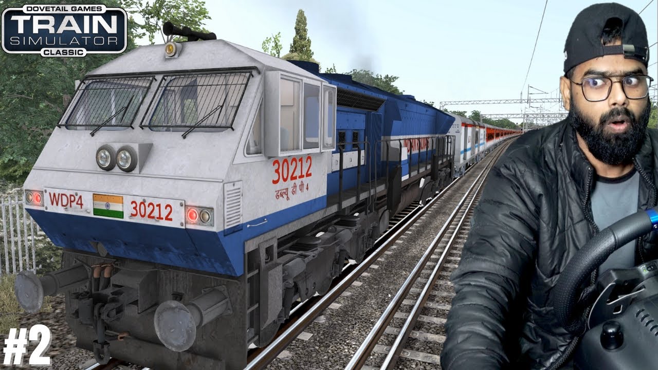 I DROVE THE INDIAN TRAIN RAJDHANI EXPRESS || TRAIN SIMULATOR CLASSIC ...
