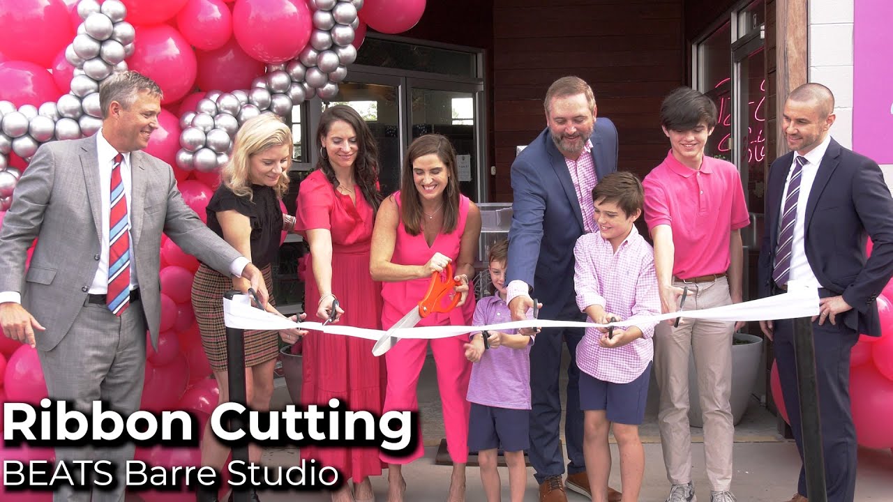 Ribbon Cutting for BEATS Barre Studio - YouTube