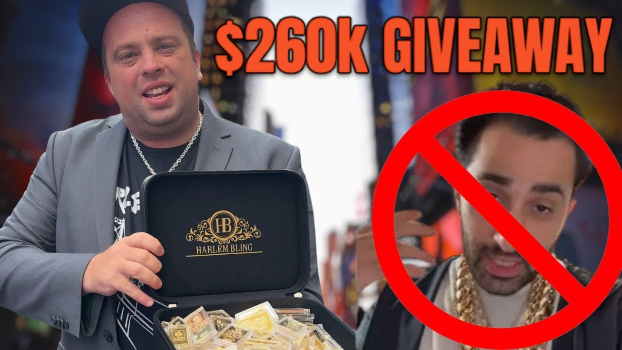 LARGEST GOLD GIVEAWAY In NYC History (You Can Also Get FREE Gold) By ...
