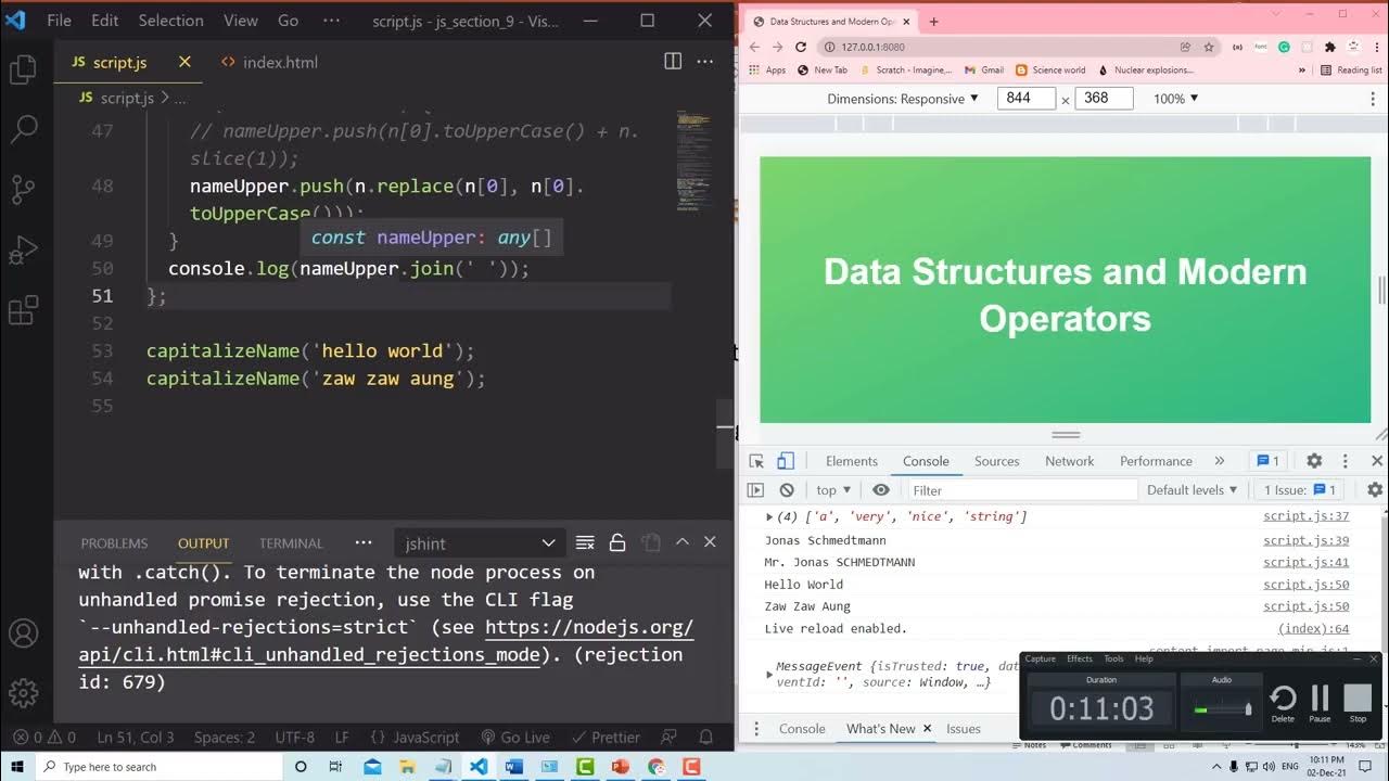 JavaScript Basic Lesson 122 Working With Strings Part 3#javascript #myanmar - YouTube