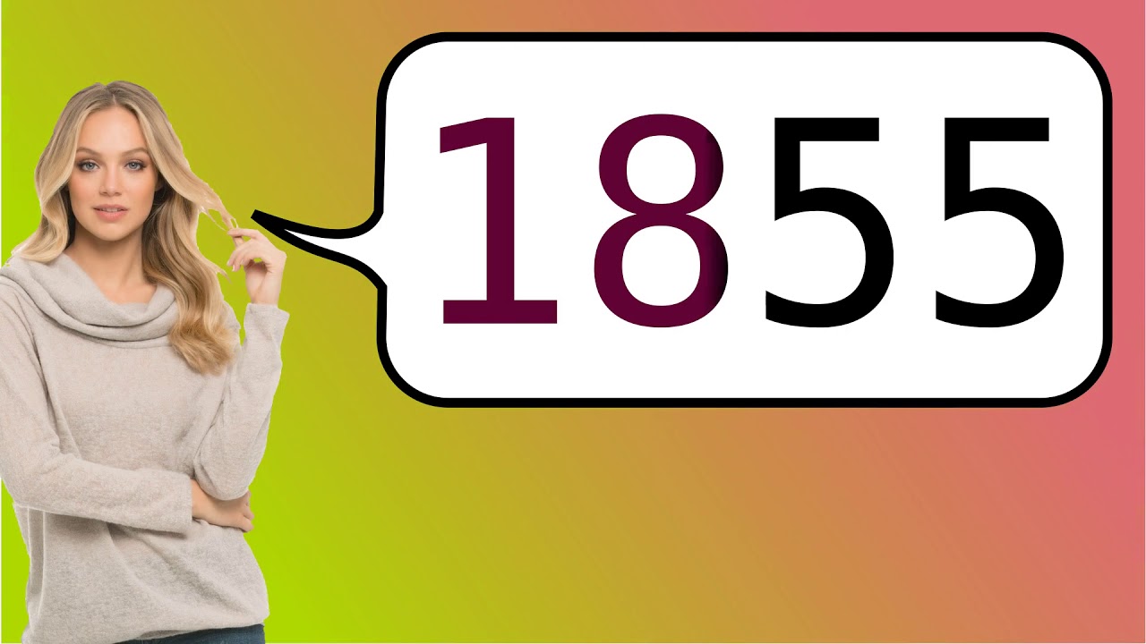 How to say '1855' in French? - YouTube