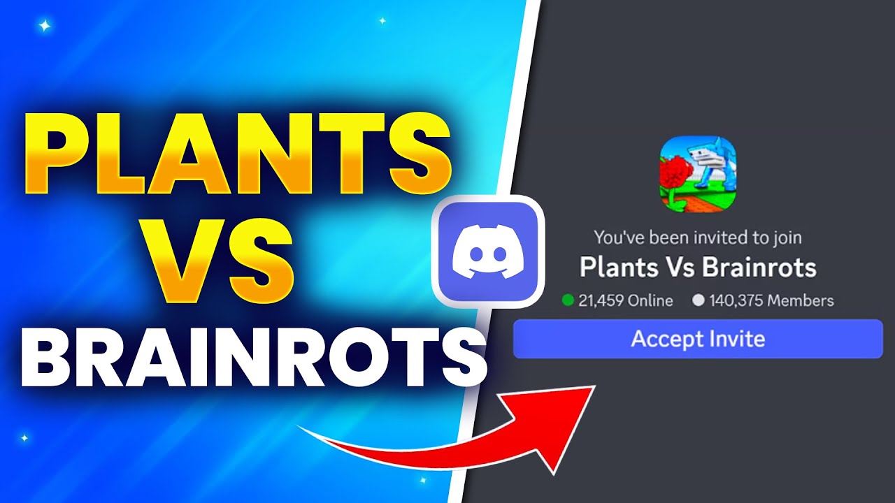 How to Join Plants vs Brainrots Discord Server - YouTube