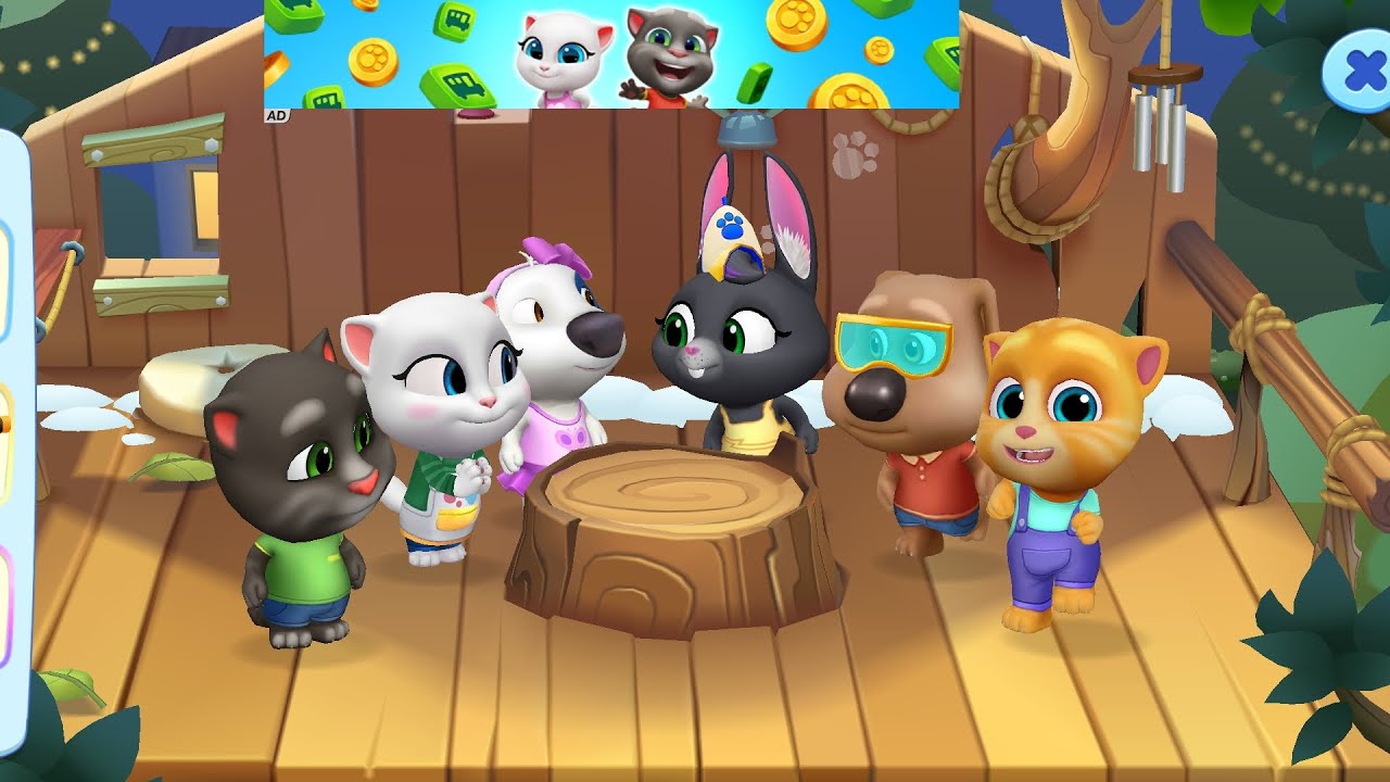 My Talking Tom Friends New Wood House 🏠 ll Day 3 video ll #cartoon ...