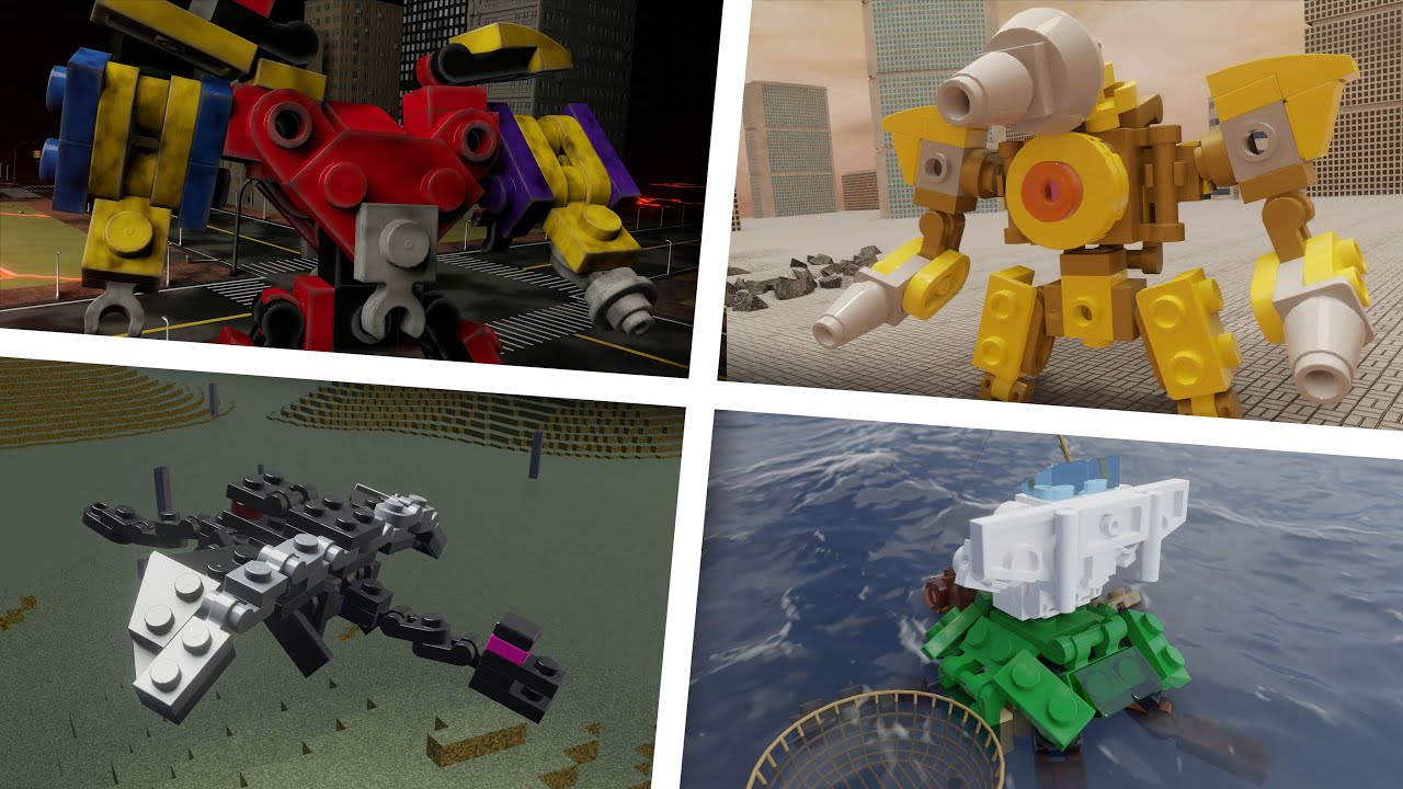 Brickmecha LEGO robot transformers animation compilation 42 #lego #moc ...