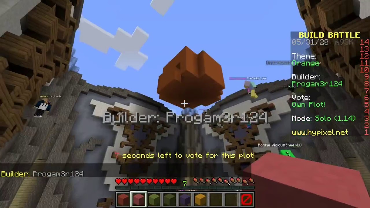 Minecraft build battle with my friend - YouTube