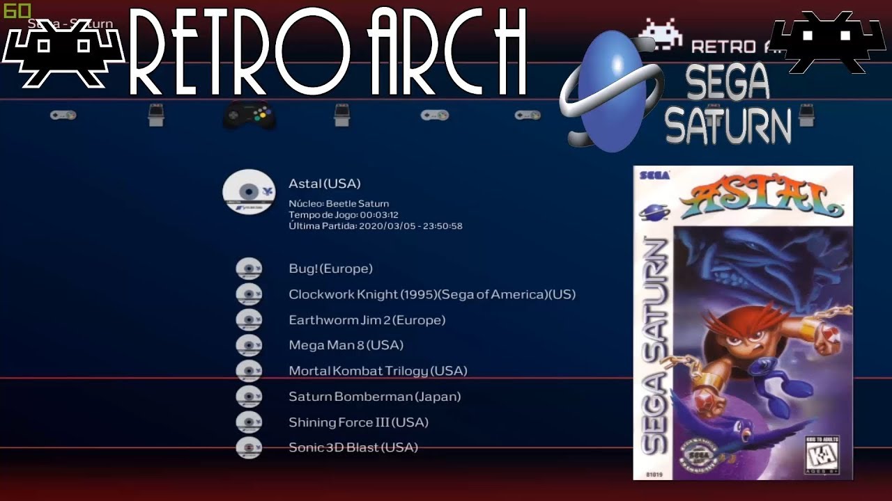 retroarch Testado os jogos de Sega Saturno - YouTube