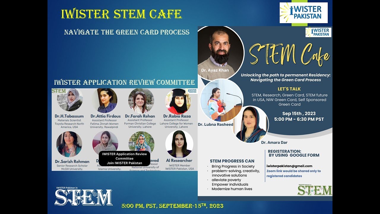IWISTER STEM Cafe |Navigating to Green Card Process Dr Ayaz Khan| - YouTube