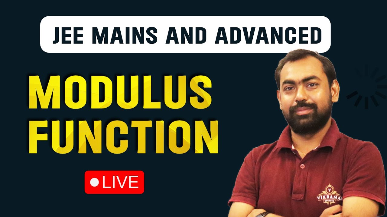 Modulus Function Relation And Function Class 11 Iit Jee Youtube