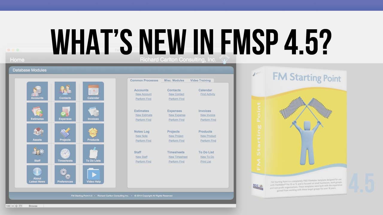 What's New in FM Starting Point 4.5? | FileMaker 14 Video Training ...