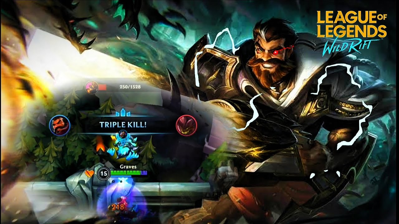 GRAVES GAMEPLAY - LOL WILD RIFT - YouTube