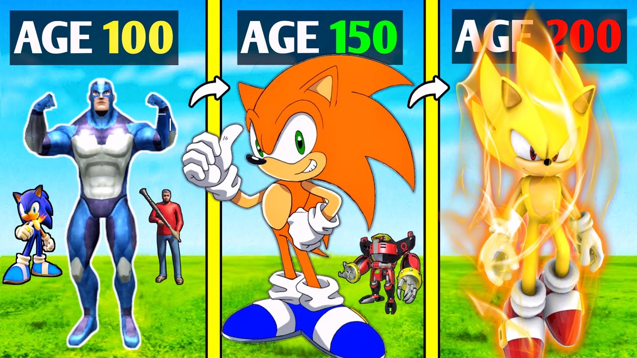 Rope hero become every Sonic in ''Rope Hero Vice Town'' game | super ...