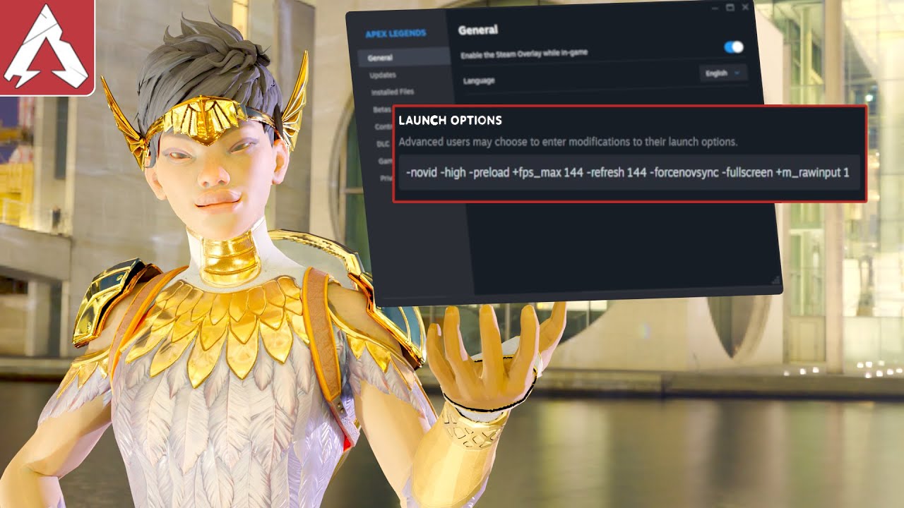 BEST LAUNCH OPTIONS to INCREASE FPS in Apex Legends - YouTube