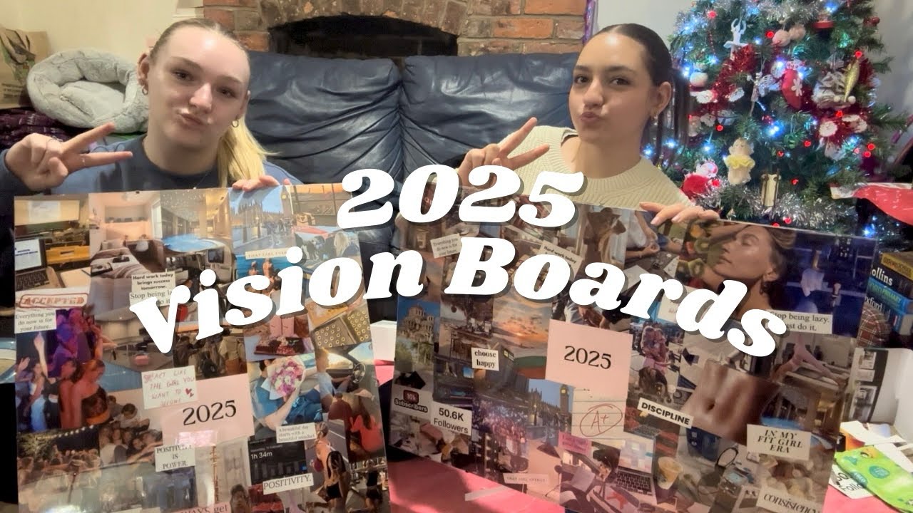 CREATING 2025 VISION BOARDS *With Crysten* - YouTube
