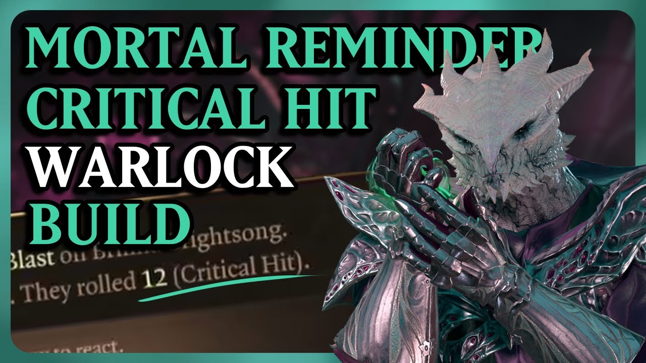 CRITICAL HIT ON A 12 - Mortal Reminder Great Old One Warlock Build ...