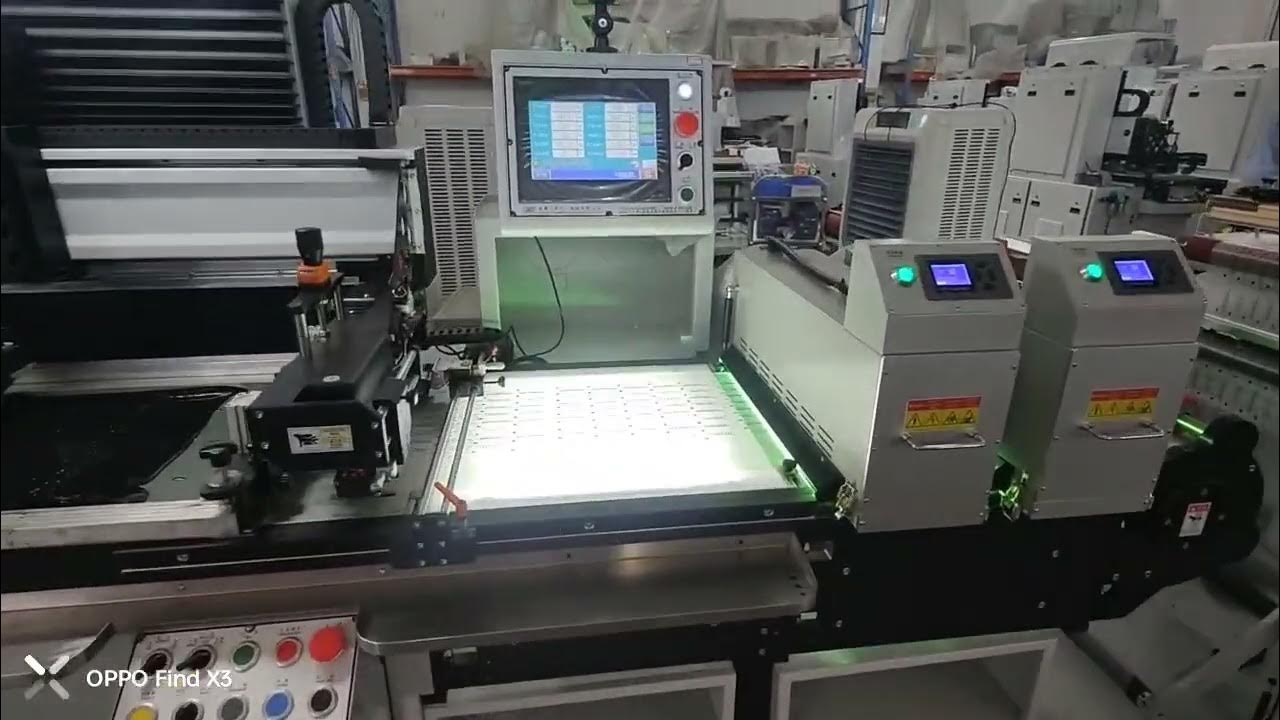 400mm wide UV screen vanishing machine - YouTube