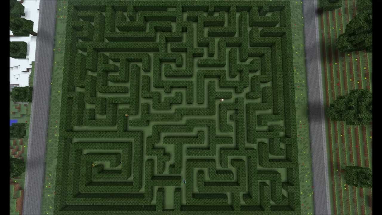 Minecraft Hedge Maze Design