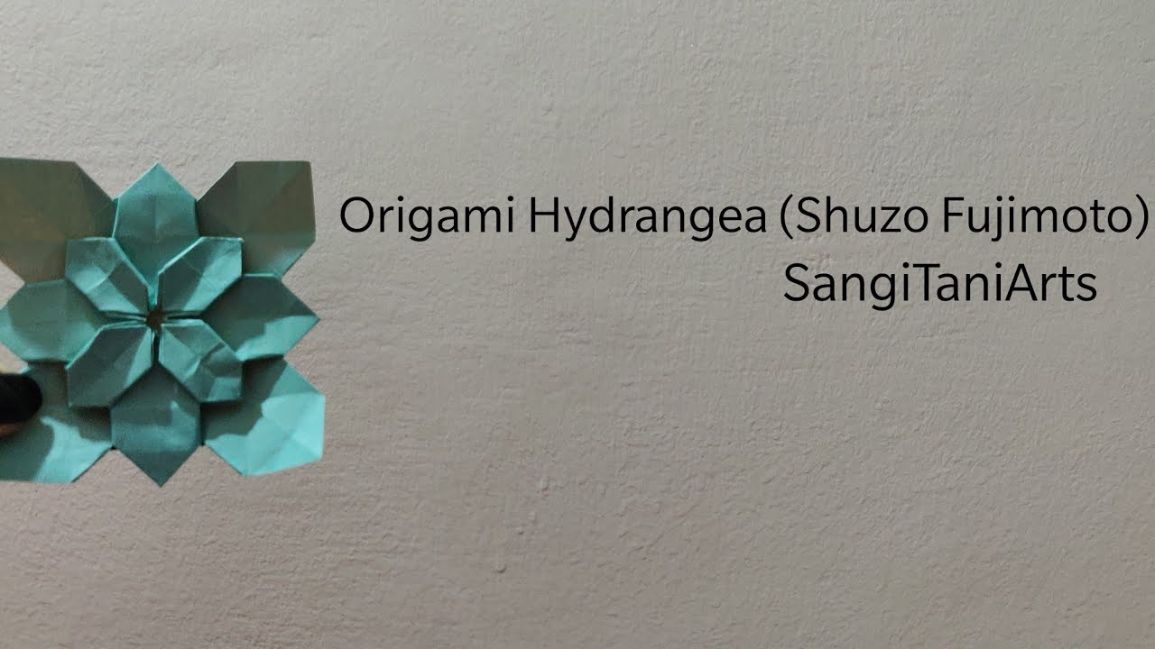 Step-by-Step #Origami Hydrangea Tessellation Tutorial | Fun and Easy ...