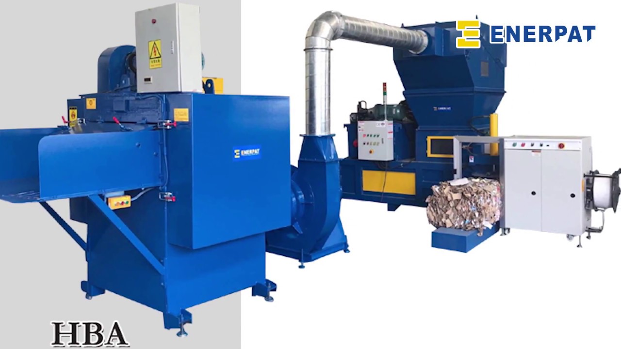 Enerpat Automatic Horizontal Baler ( PP strapping) - YouTube
