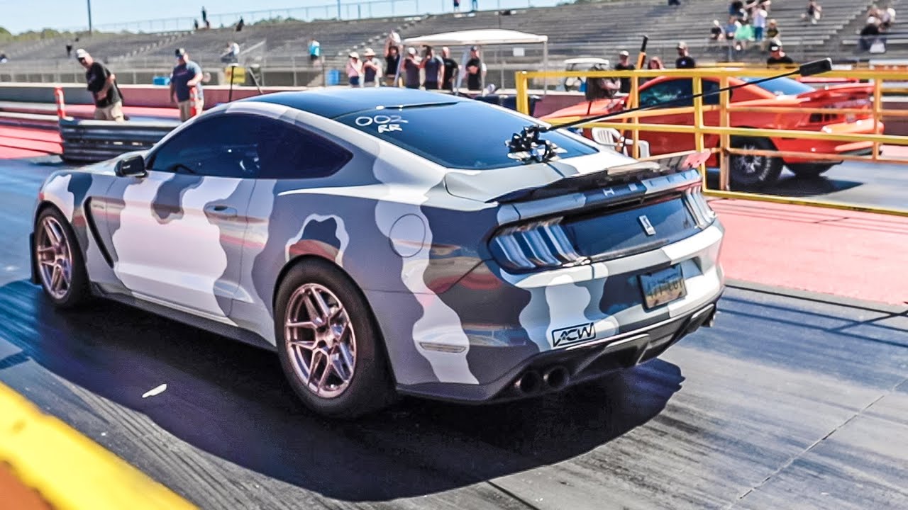 My 1,300 Horsepower GT350's First Time Racing at The Drag Strip! - YouTube