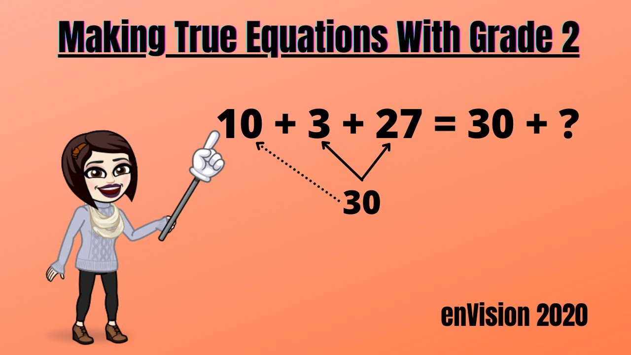 Making True Equations with Grade 2 - YouTube