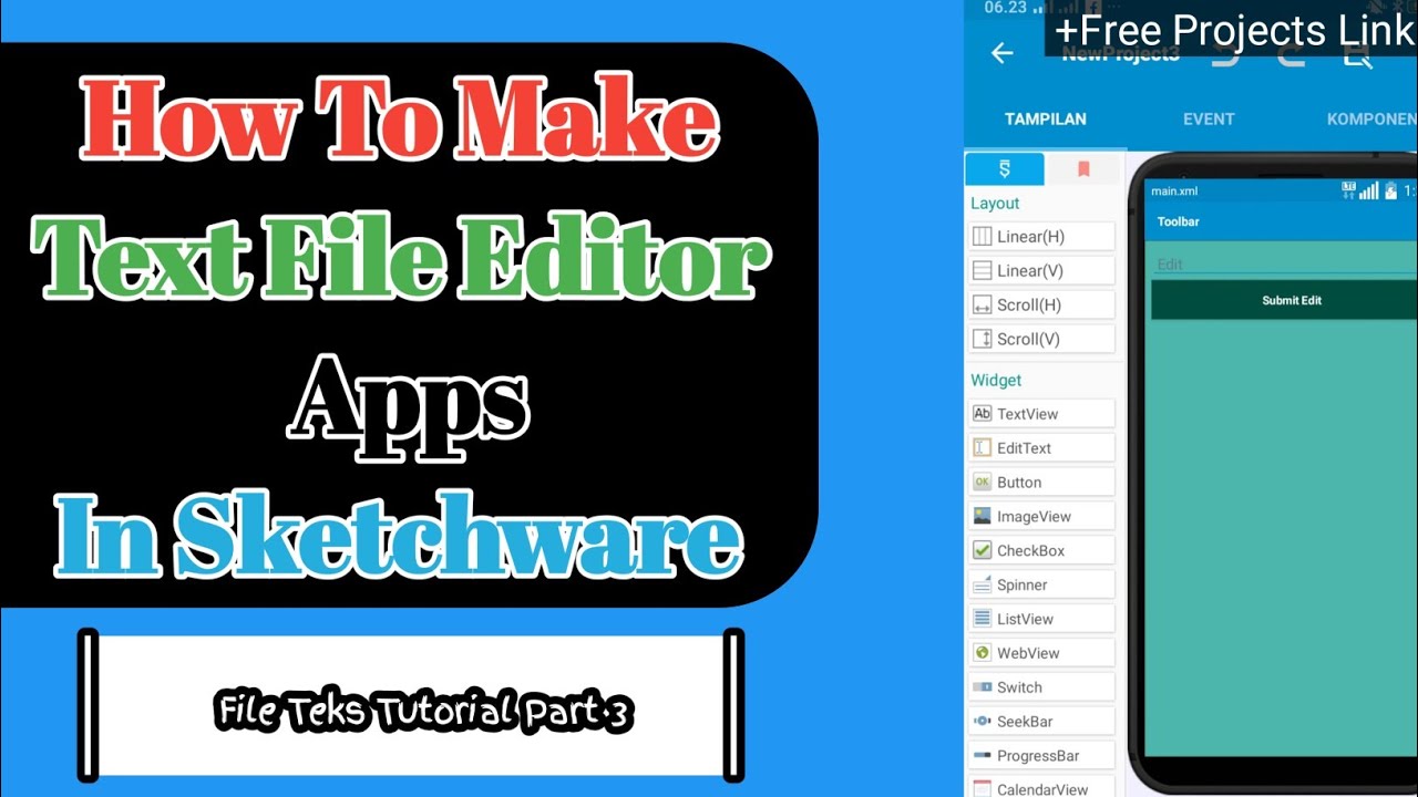 File Teks Tutorial Part 3 - How to Make a 'Text File Editor ...