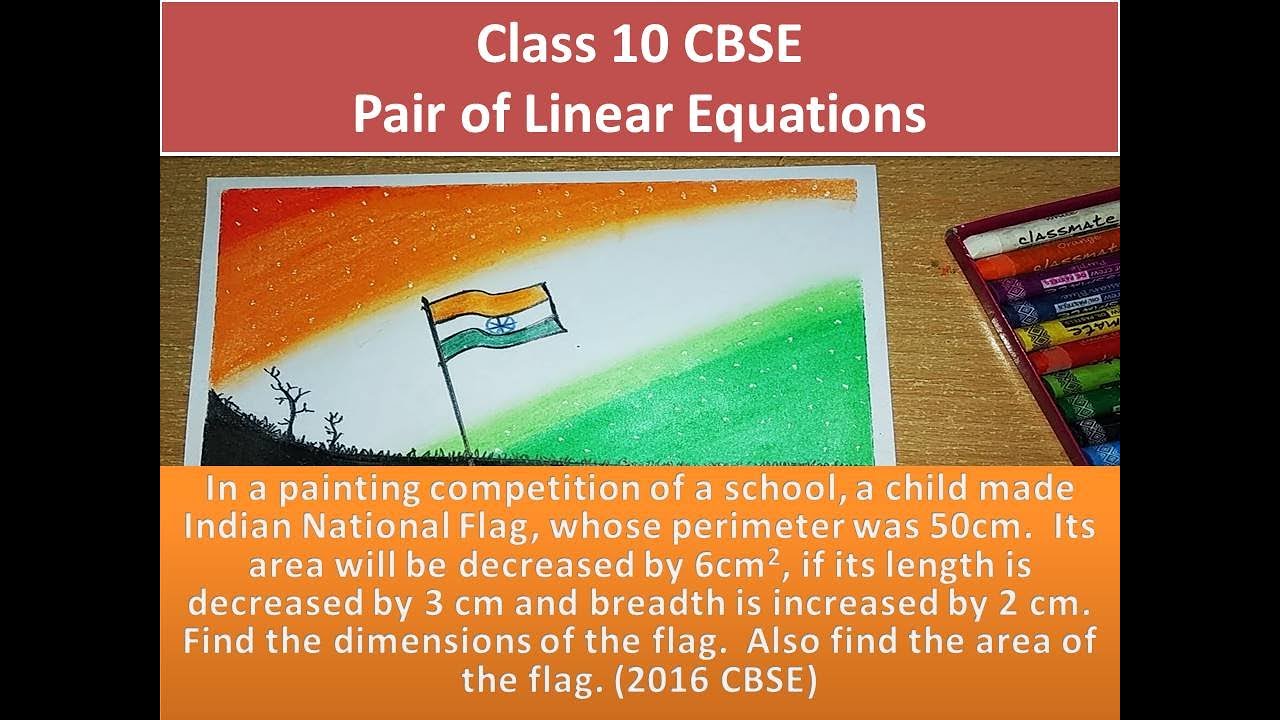 In a painting competition of a school, a child made Indian National ...