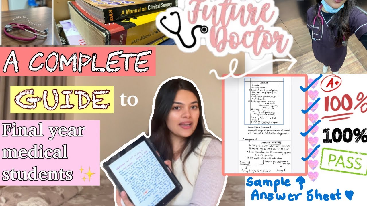 A complete GUIDE to final year medical students(TU)🩺 ~HOW to score ...