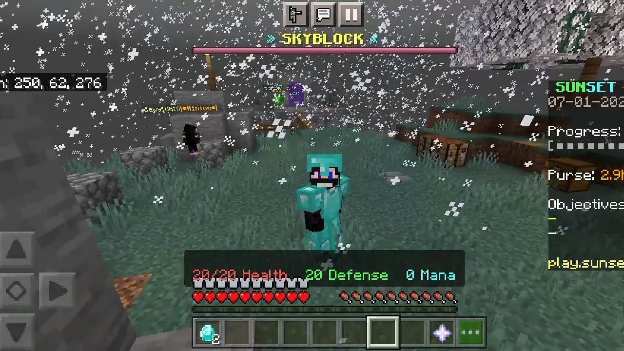 hypixel like Skyblock server (sunset network ) #hypixel - YouTube