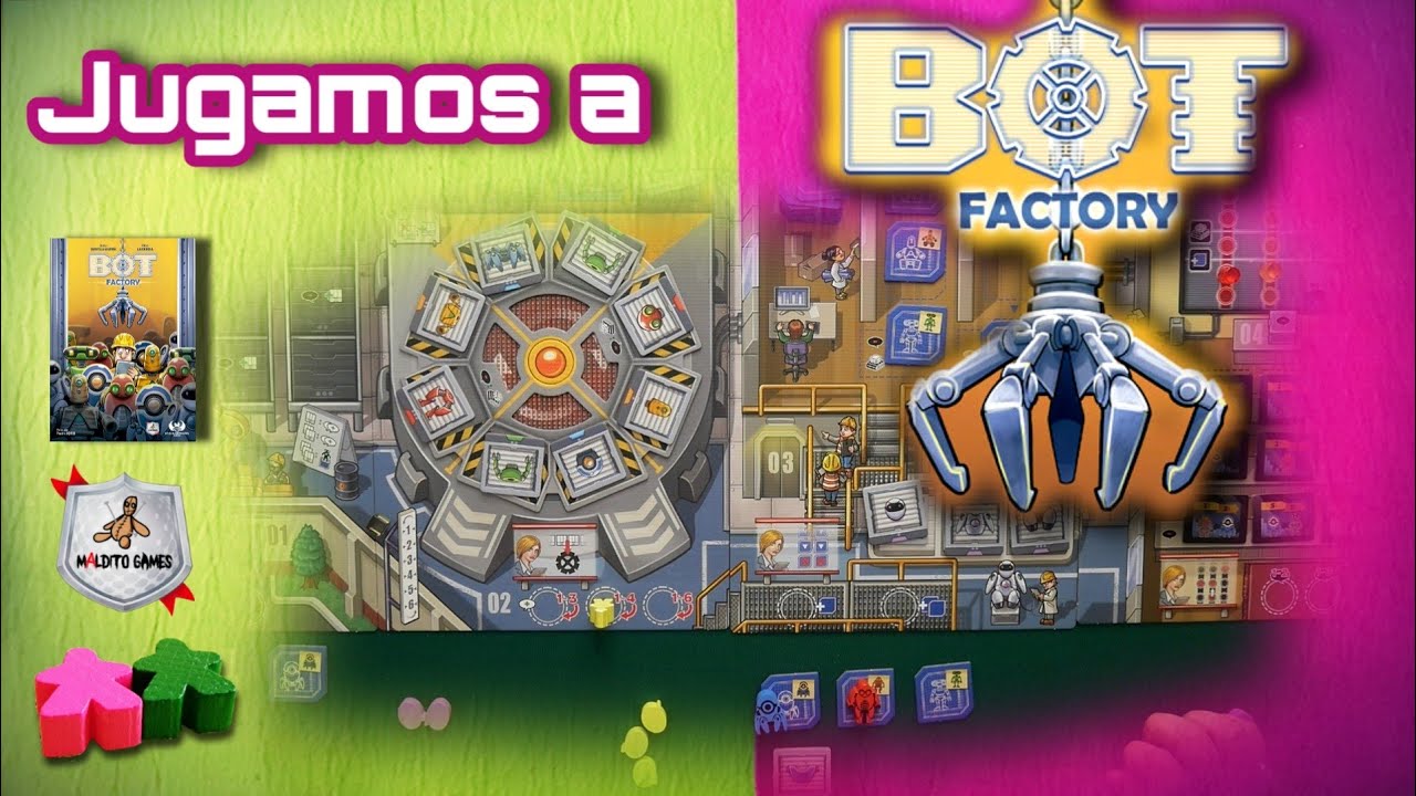 Bot Factory. Partida a 2 jugadores del "mini Kanban" - YouTube