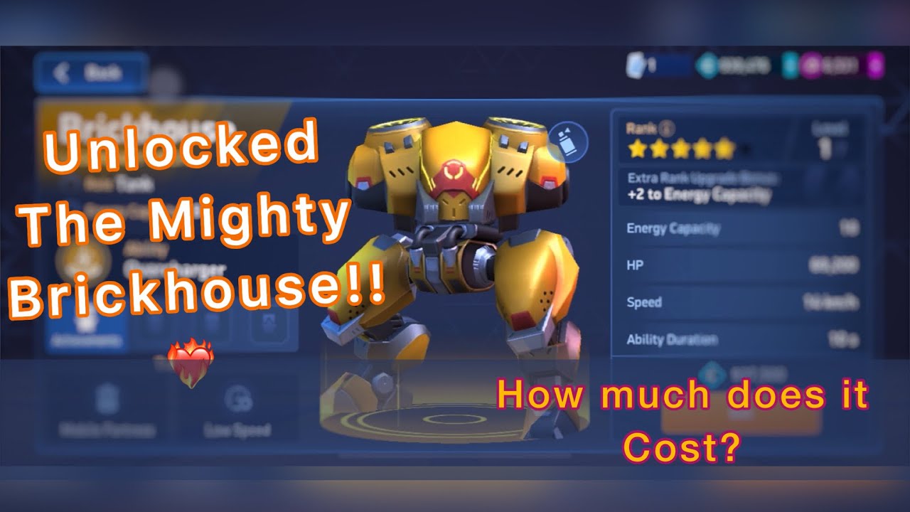 Mech Arena Brickhouse Mech Unlocked 🔥| Brickhouse Price Cost💰| Mech ...