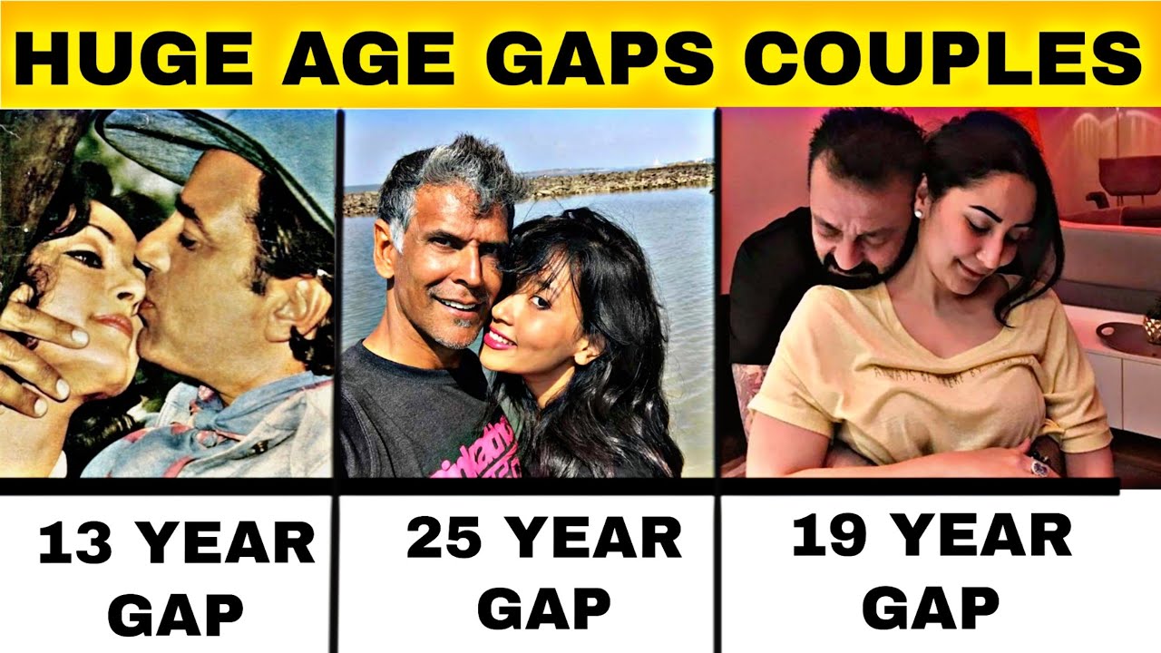 Huge Age Gaps Couples || Bollywood Couples With A Huge Age Gaps || Big ...