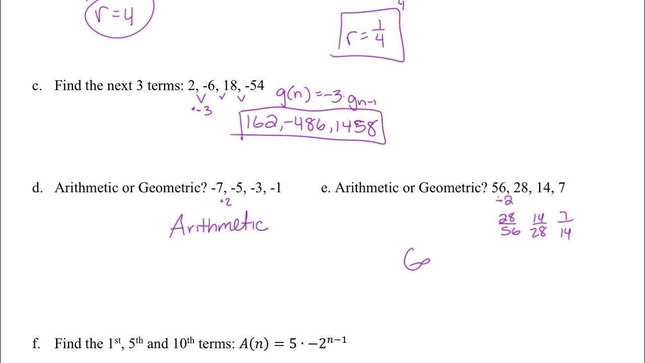 Geometric sequences - YouTube
