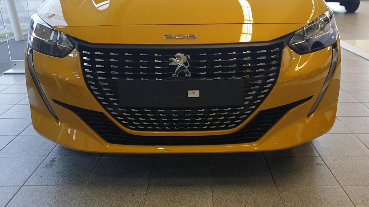 2020 Peugeot 208 1.2 ACTIVE 75 New Model Faro Yellow - YouTube